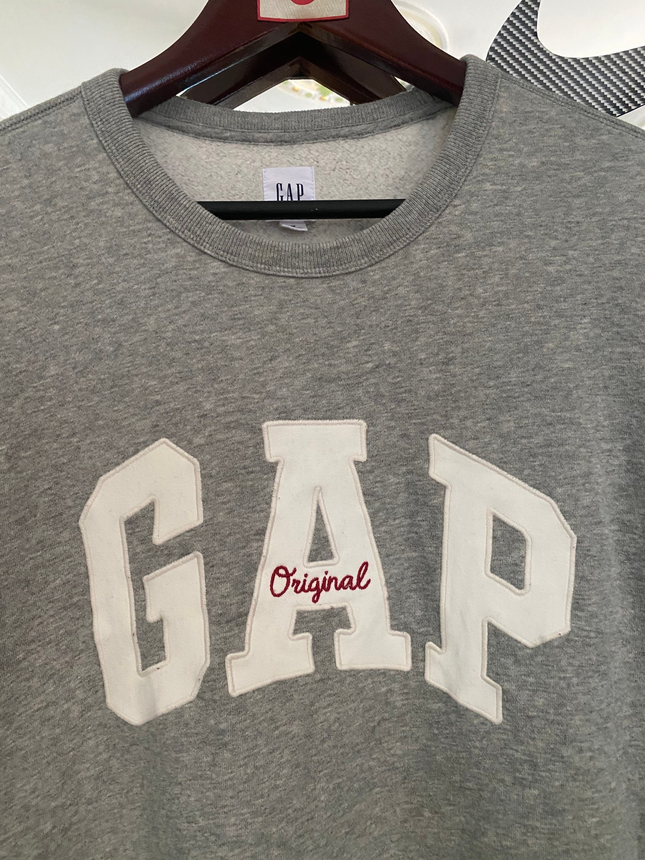 Vintage Gap Sweatshirt Embroidery Big Logo Medium Size - Etsy