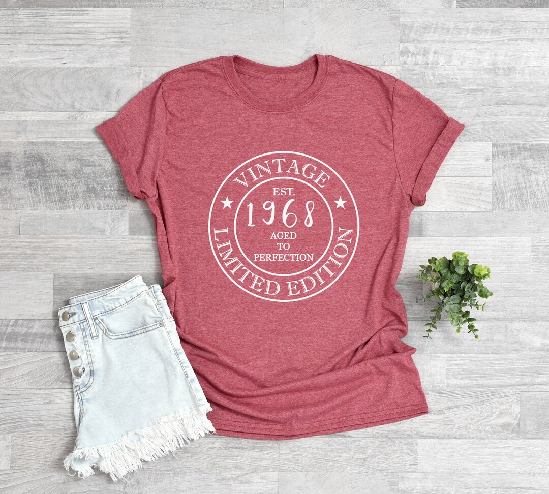 Vintage 1968 Limited Edition Shirts, 1968 Birthday Shirts, 55th ...