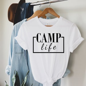 Camp Life Shirt, Camping T-shirt, Camping Heart Shirt, Cute Hiking ...