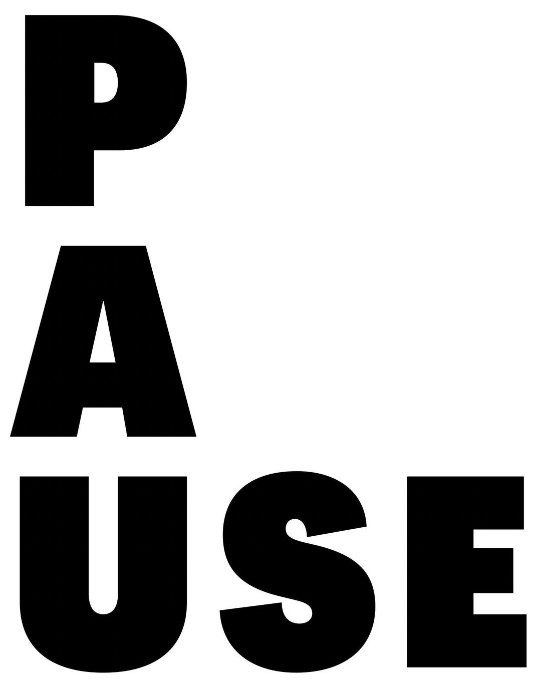Pause | Printable Wall Art | Minimalist Art | Mental Health | Digital ...