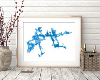 Kahshe Lake Map - Etsy