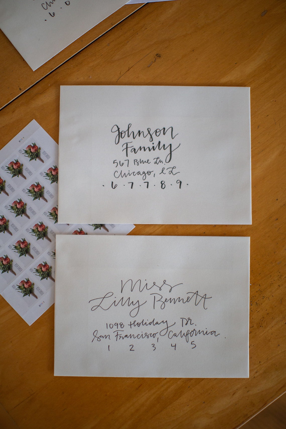 Black Ink Envelope Addressing Hand Written | Etsy