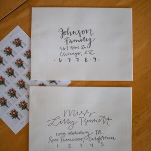 Black Ink Envelope Addressing, Hand Written - Etsy