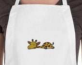 Embroidered Lazy Giraffe Apron Giraffe Lover Giraffe Gift - Etsy