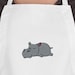 Embroidered Lazy Hippo Apron, Hippo Lover, Hippo Gift, Cute Hippo ...