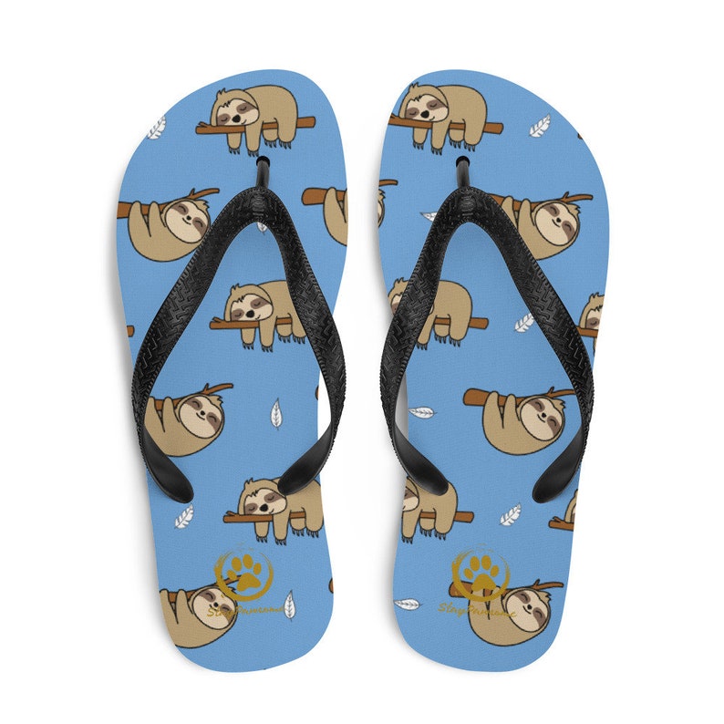 Sloth Flip-flops, Sloth Sandals, Sloth Accessory, Sloth Lover, Sloth ...