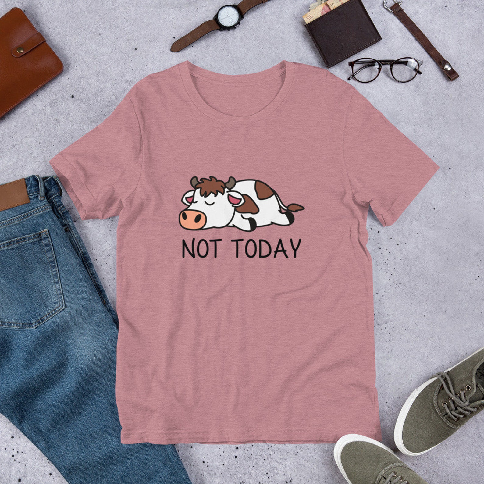 Not Today Cow T-shirt Cow Tshirt Cow Lover Cow Gift Cute - Etsy