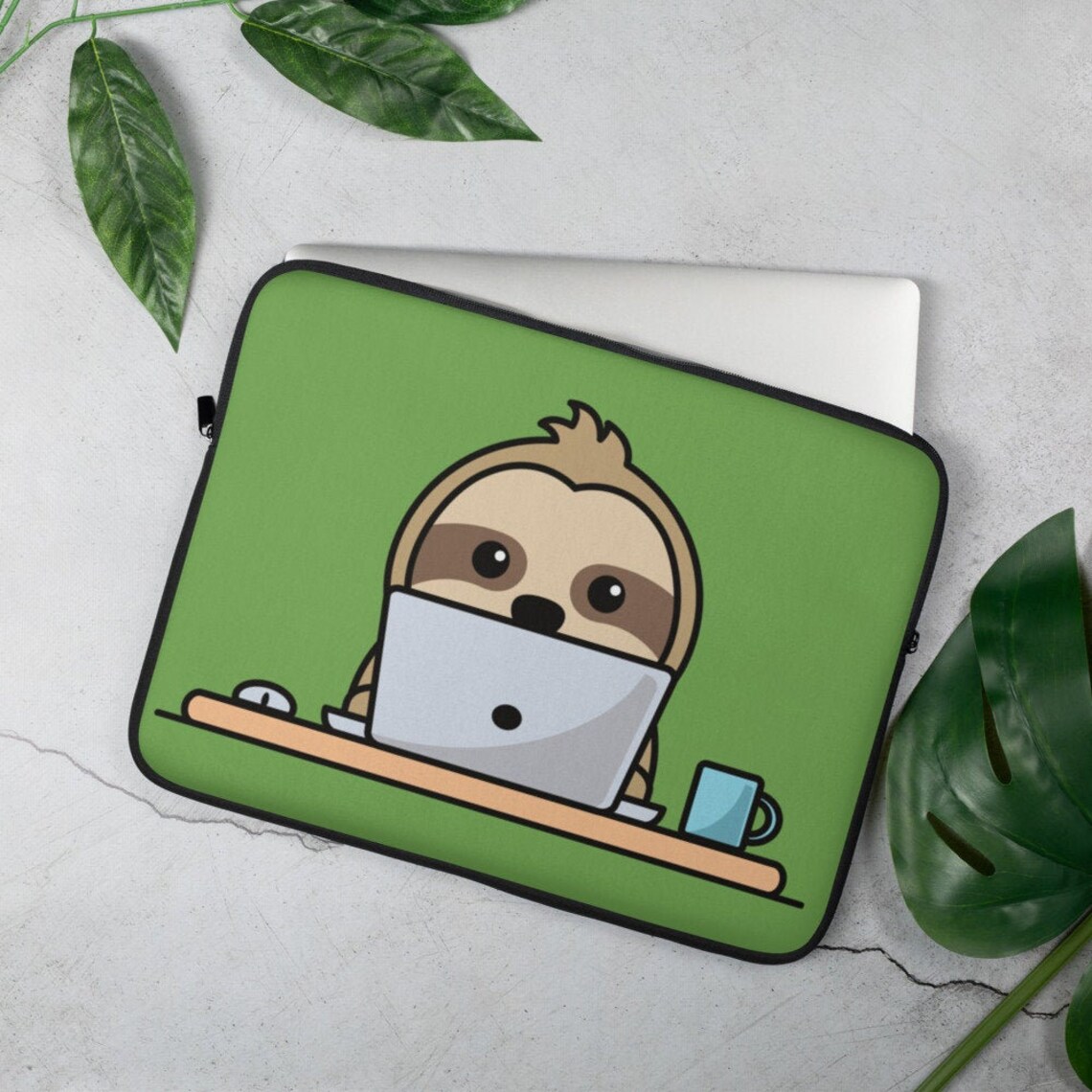 Sloth Laptop Sleeve Sloth lover Sloth gift Cute Sloth | Etsy
