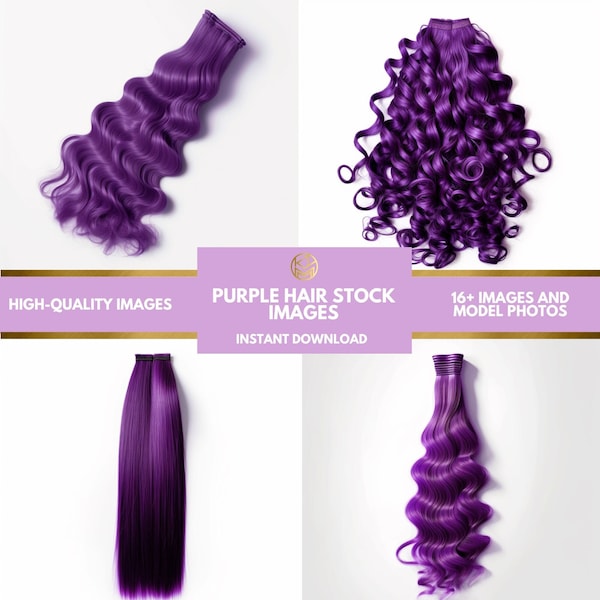 Purple Hair Extensions - Etsy