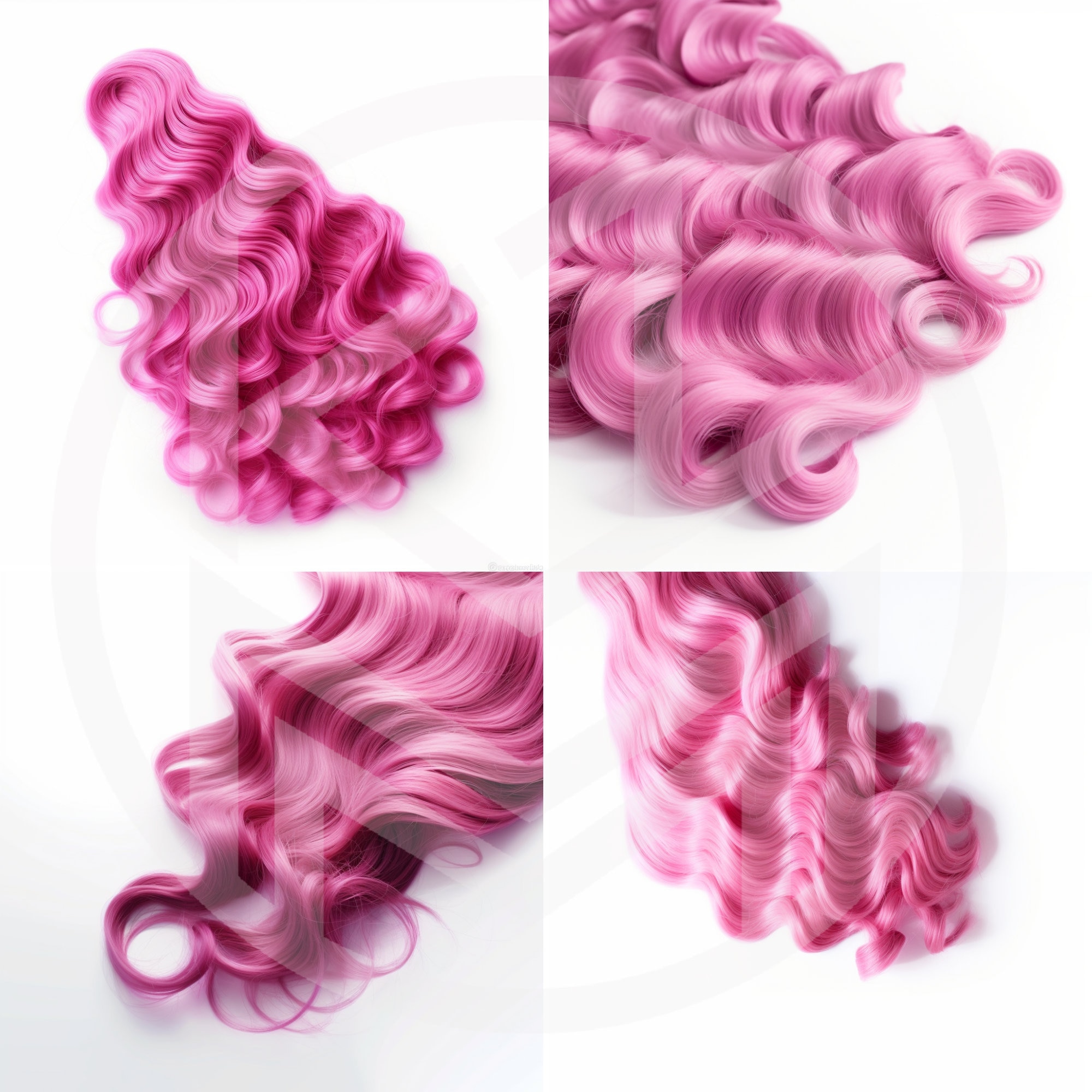 Luxury Pink Hair Extension Stock Images Straight Hair Body Wave Hair ...
