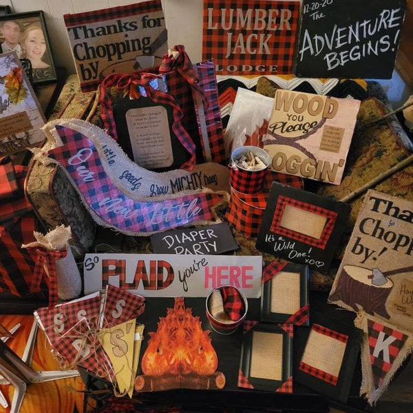 Lumberjack Baby Shower - Etsy