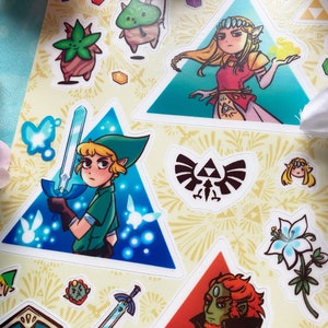 LOZ, Transparent Zelda Sticker Sheet - Etsy