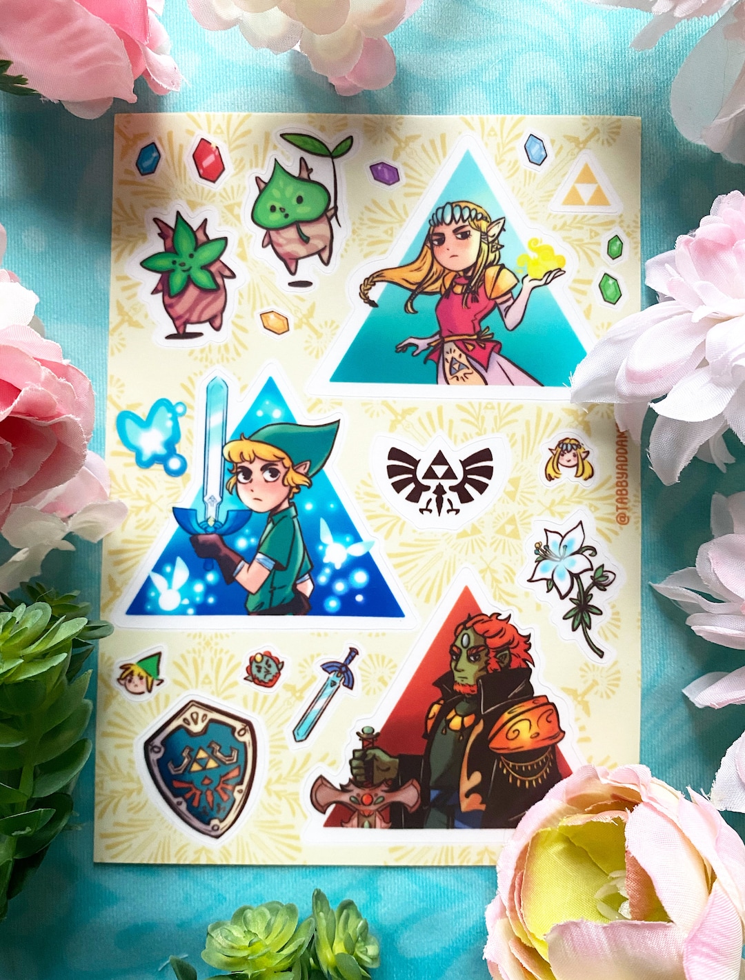 LOZ, Transparent Zelda Sticker Sheet - Etsy