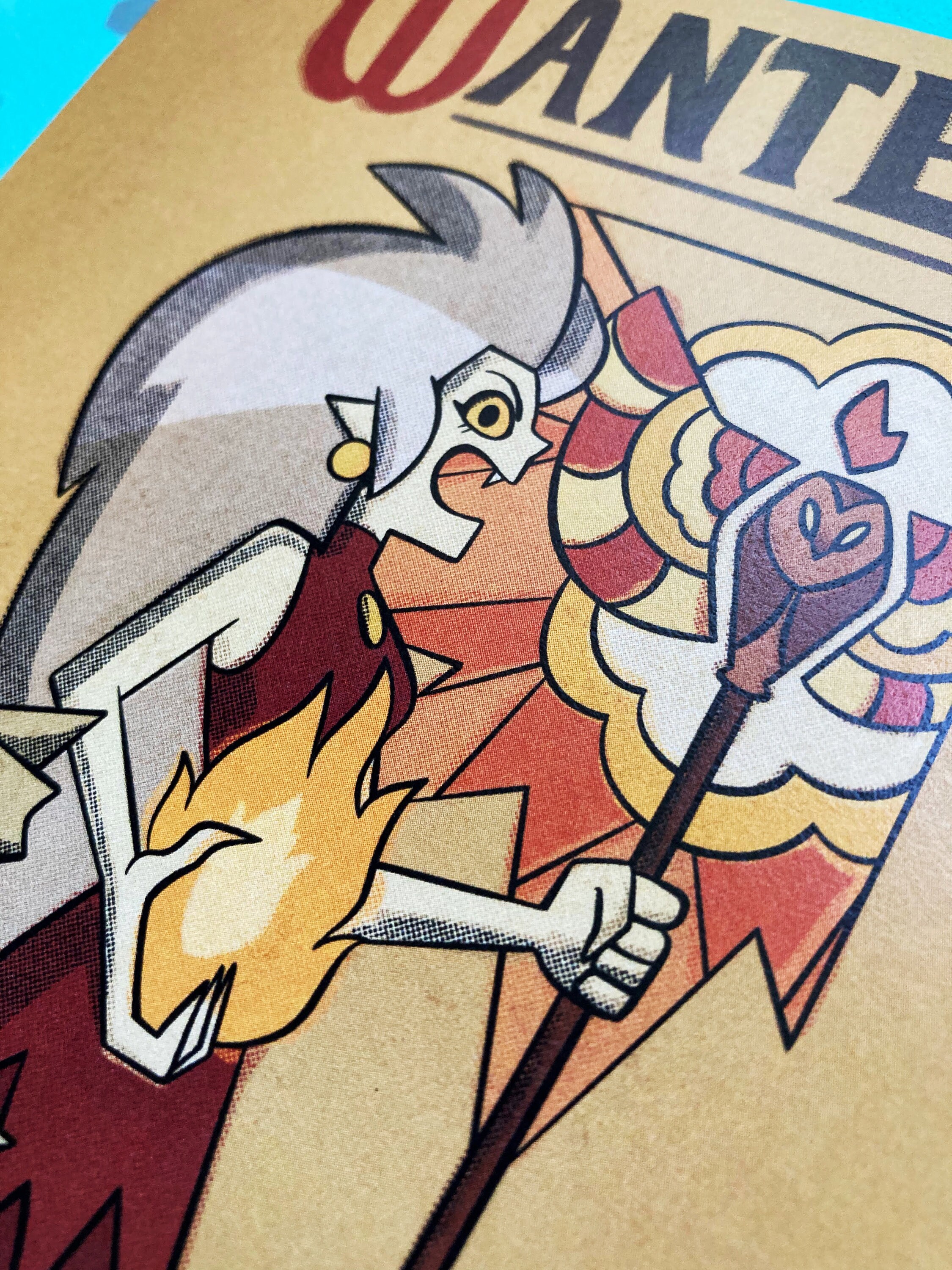 Owl Lady Mini Wanted Poster 5x7 Mini Print Free US Shipping | Etsy