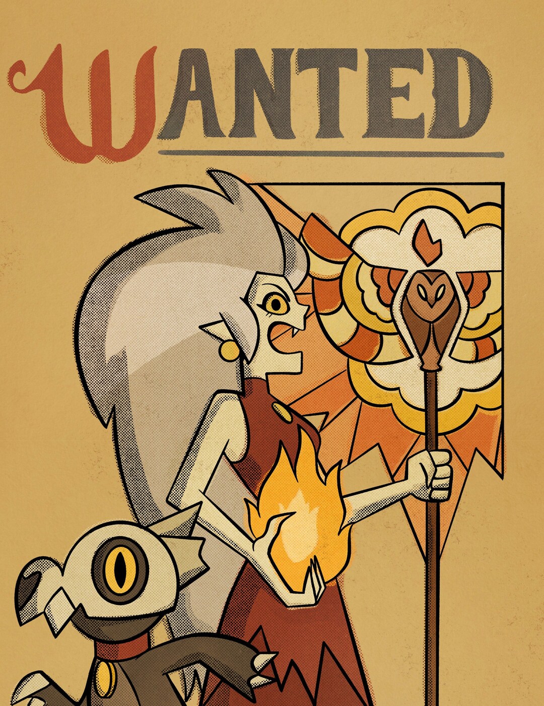 Owl Lady 11x17 Wanted Poster Full Size Art Poster - Etsy Hong Kong