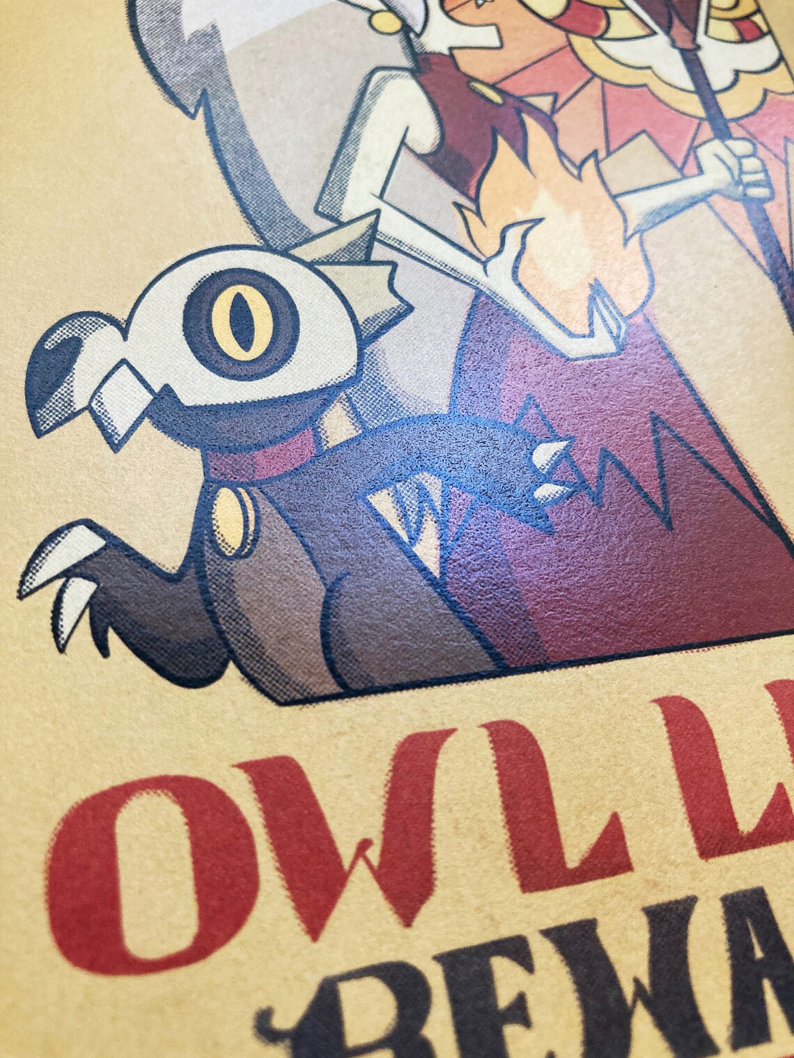 Owl Lady Mini Wanted Poster 5x7 Mini Print Free US Shipping | Etsy