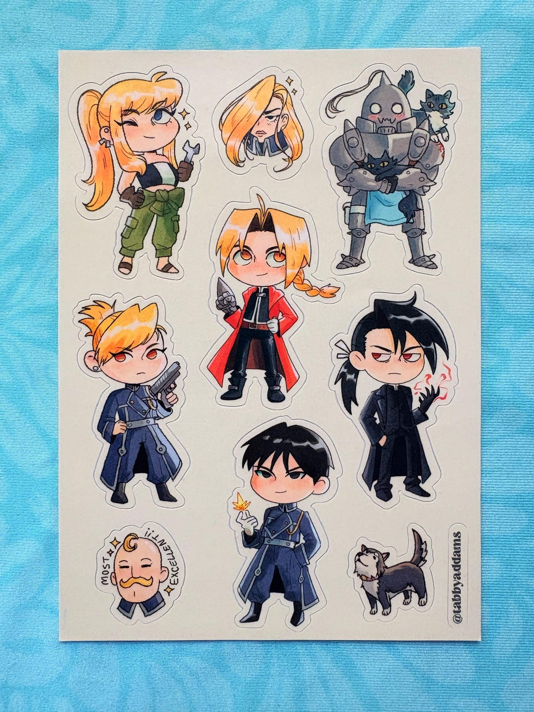 FMA Sticker Sheet - Etsy