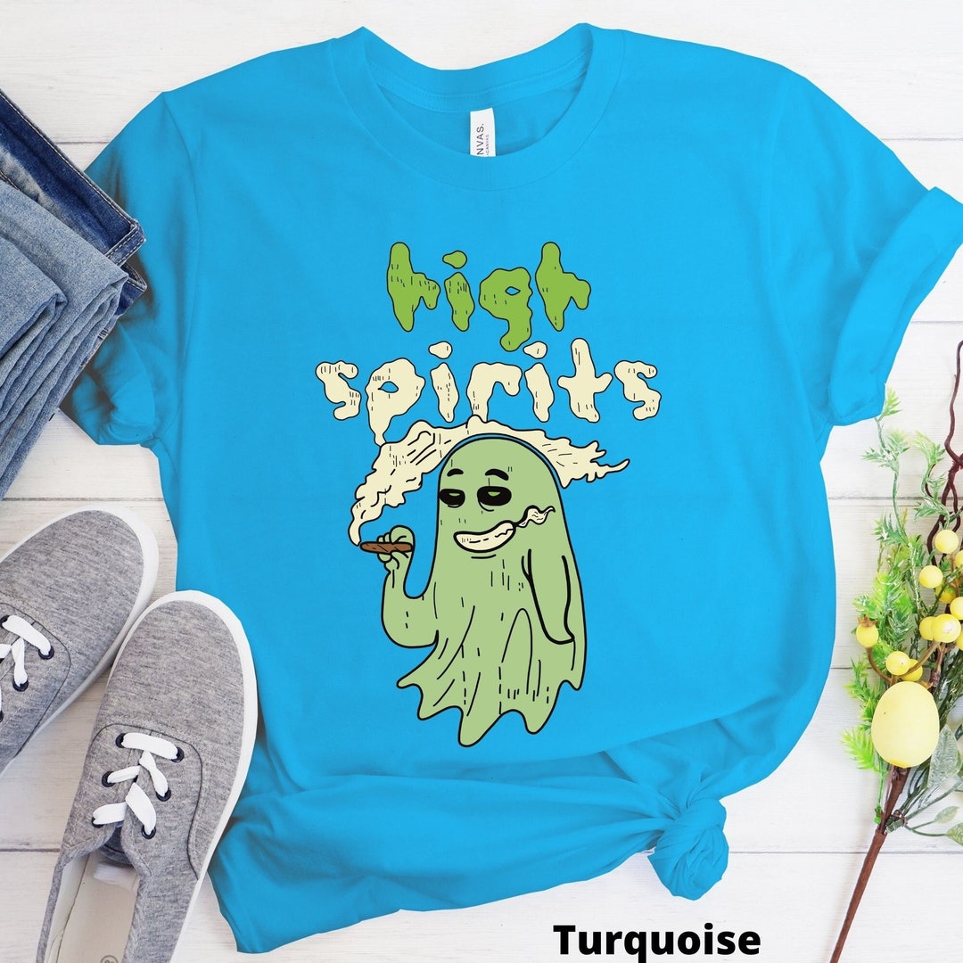High Spirits Smoking Green Boo Demons Funny Joke Sarcasm Art Heart Soul ...