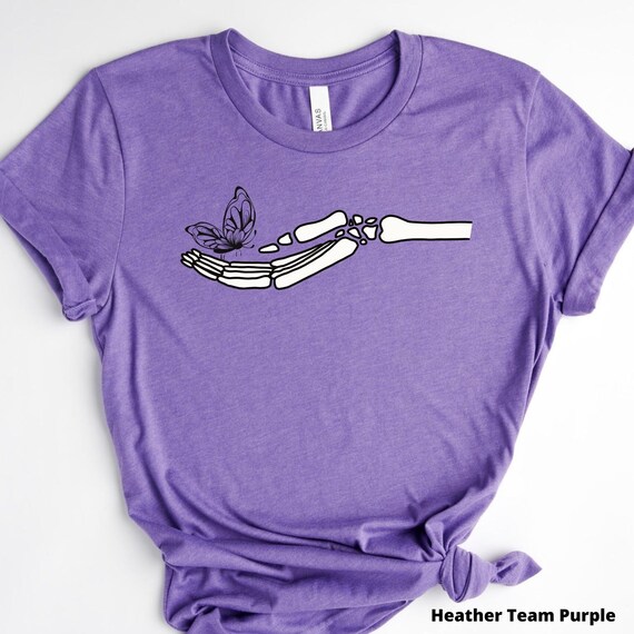 Skeleton Hand Holding Butterfly Fly Mystical Birthday Gift | Etsy