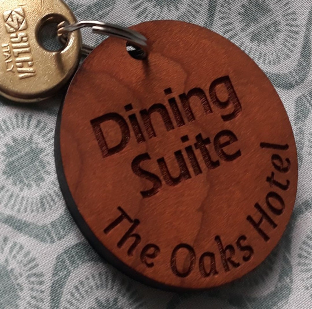 Personalised Cherry Wood Keyring: Laser Engraved 40mm Circle - Etsy