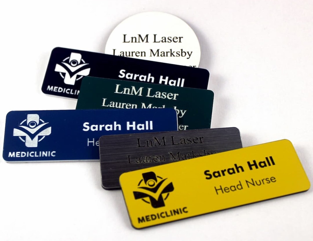 Personalised Engraved Name Badges for Distinctive Professional Identity ...