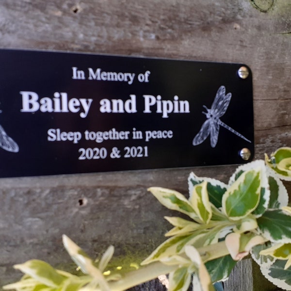 Dragonfly Memorial Stone - Etsy