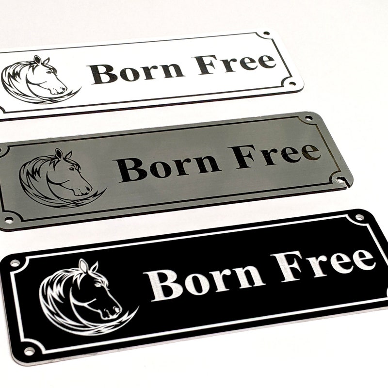Stable Name Plate - Etsy