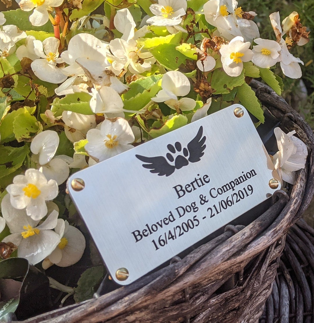 Memorial Engraved Dog Plaques - Etsy