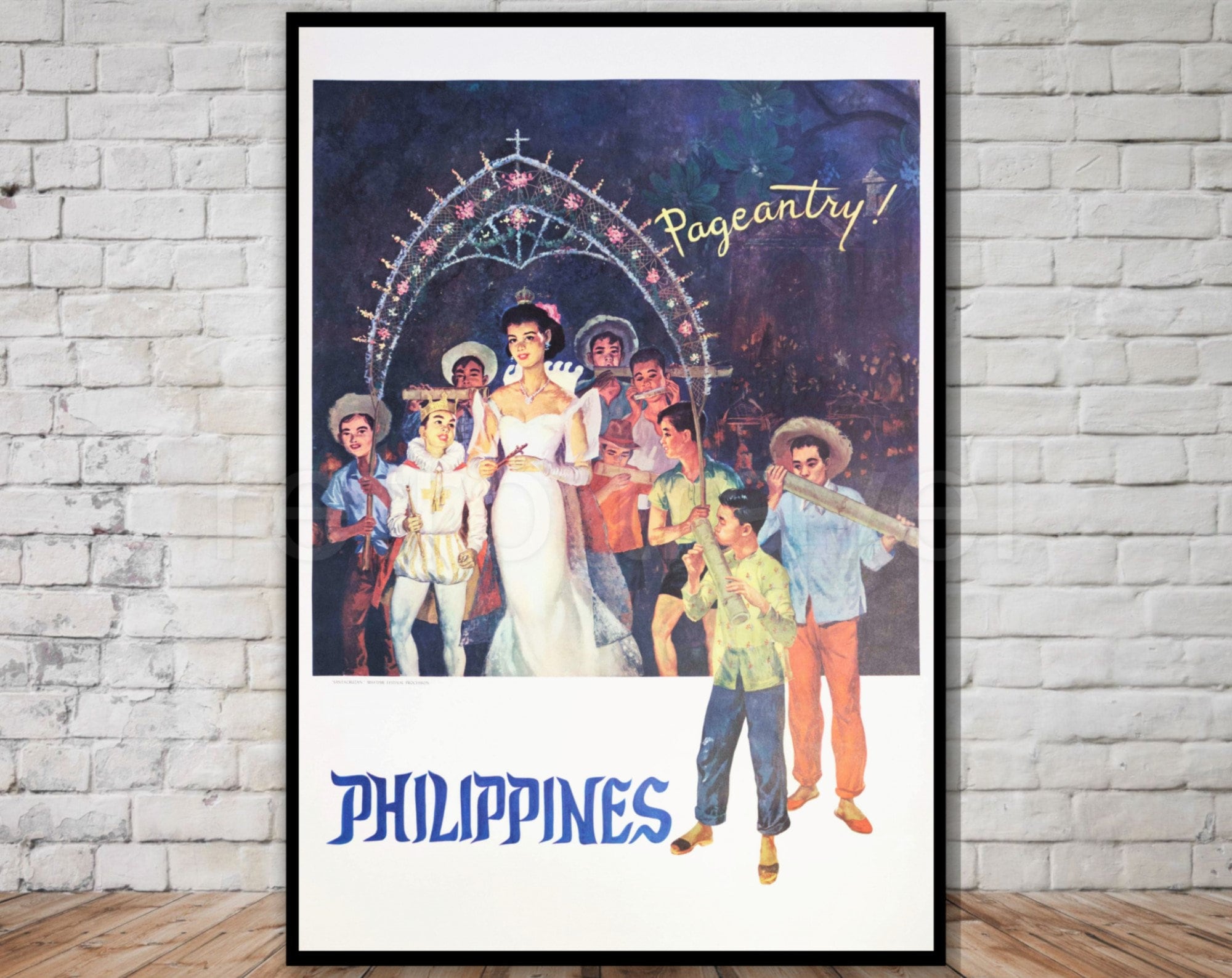 Philippines Travel Poster, INSTANT DOWNLOAD, Pageantry in Philippines ...