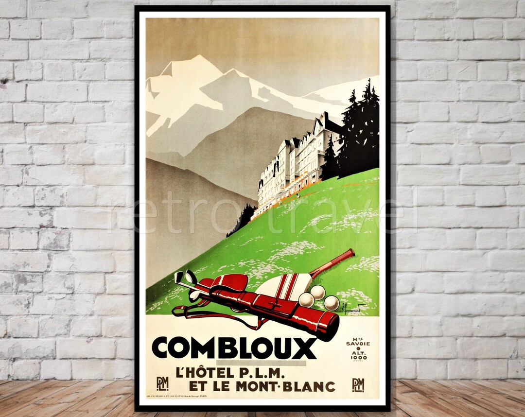 Combloux France Travel Poster, Mont Blanc Poster, INSTANT DOWNLOAD ...