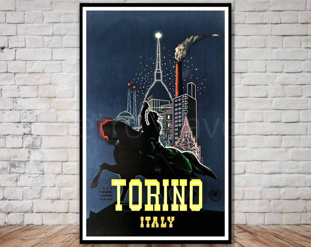 Torino Italy Travel Poster, Turin Italy Printable, INSTANT DOWNLOAD ...
