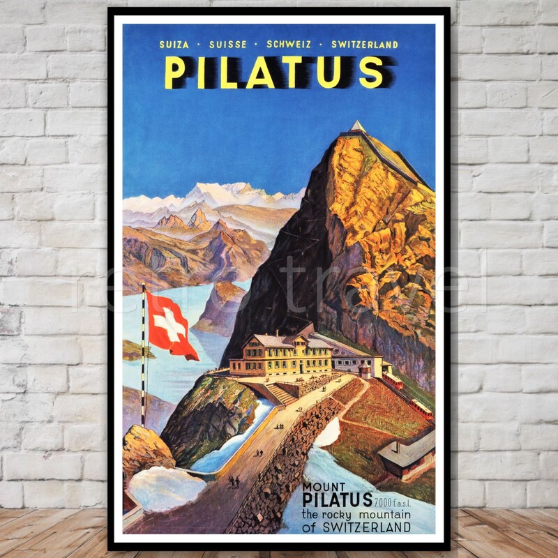 Swiss Postcard - Etsy