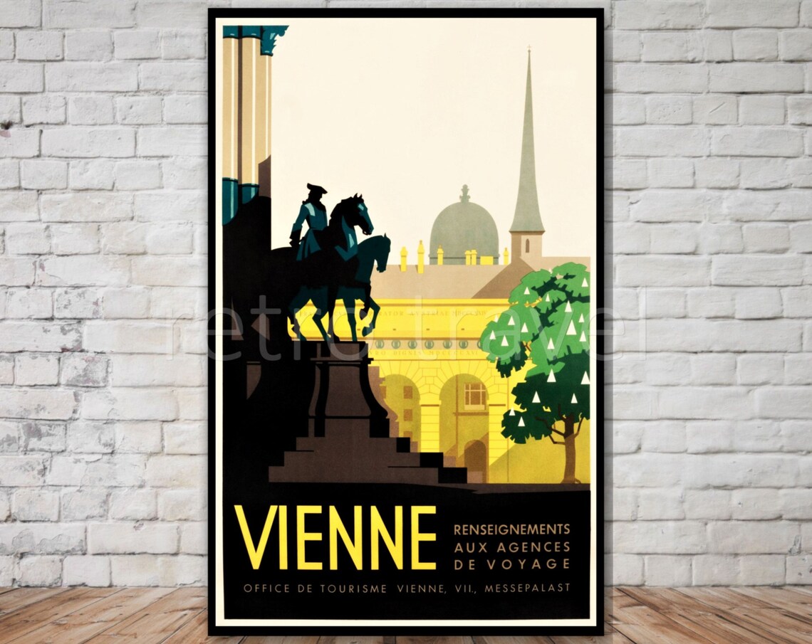Vienna Travel Poster, INSTANT DOWNLOAD, Vienna Tourist Information ...
