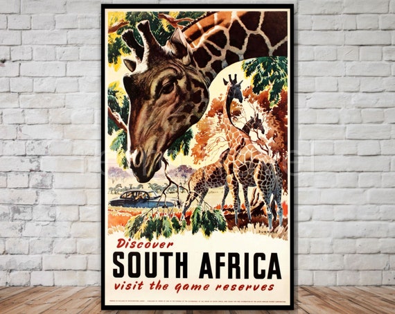 Discover South Africa Travel Poster INSTANT DOWNLOAD South - Etsy