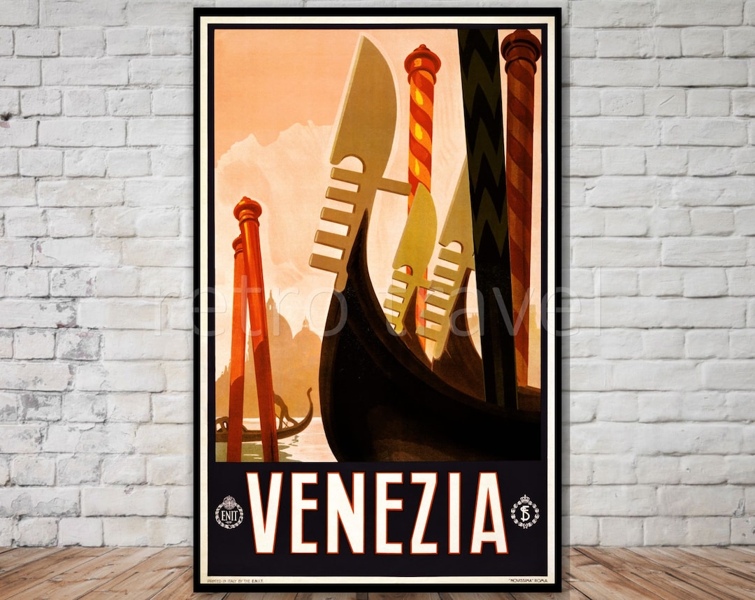 Venezia Poster, Venice Italy Travel Poster, INSTANT DOWNLOAD, Retro ...