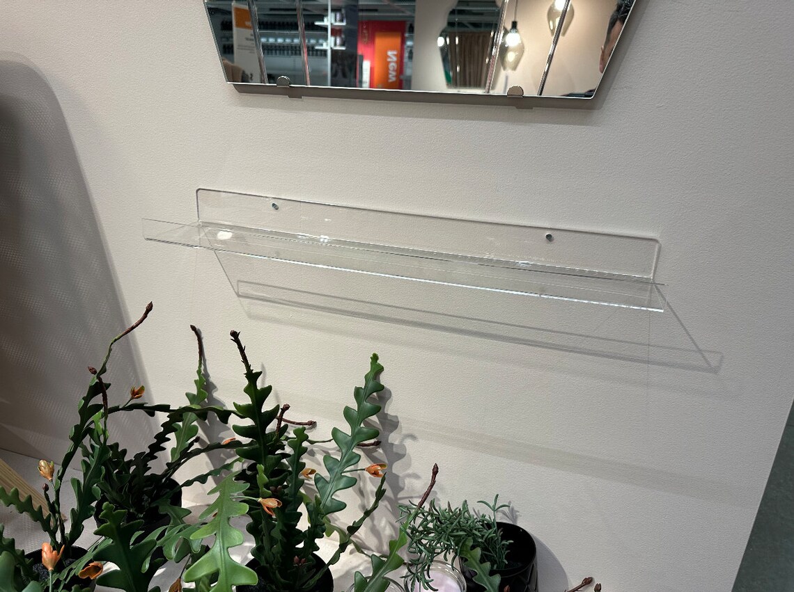 Stunning Clear Acrylic Shelfs - Perfect for Plants, Photos, Books, and ...