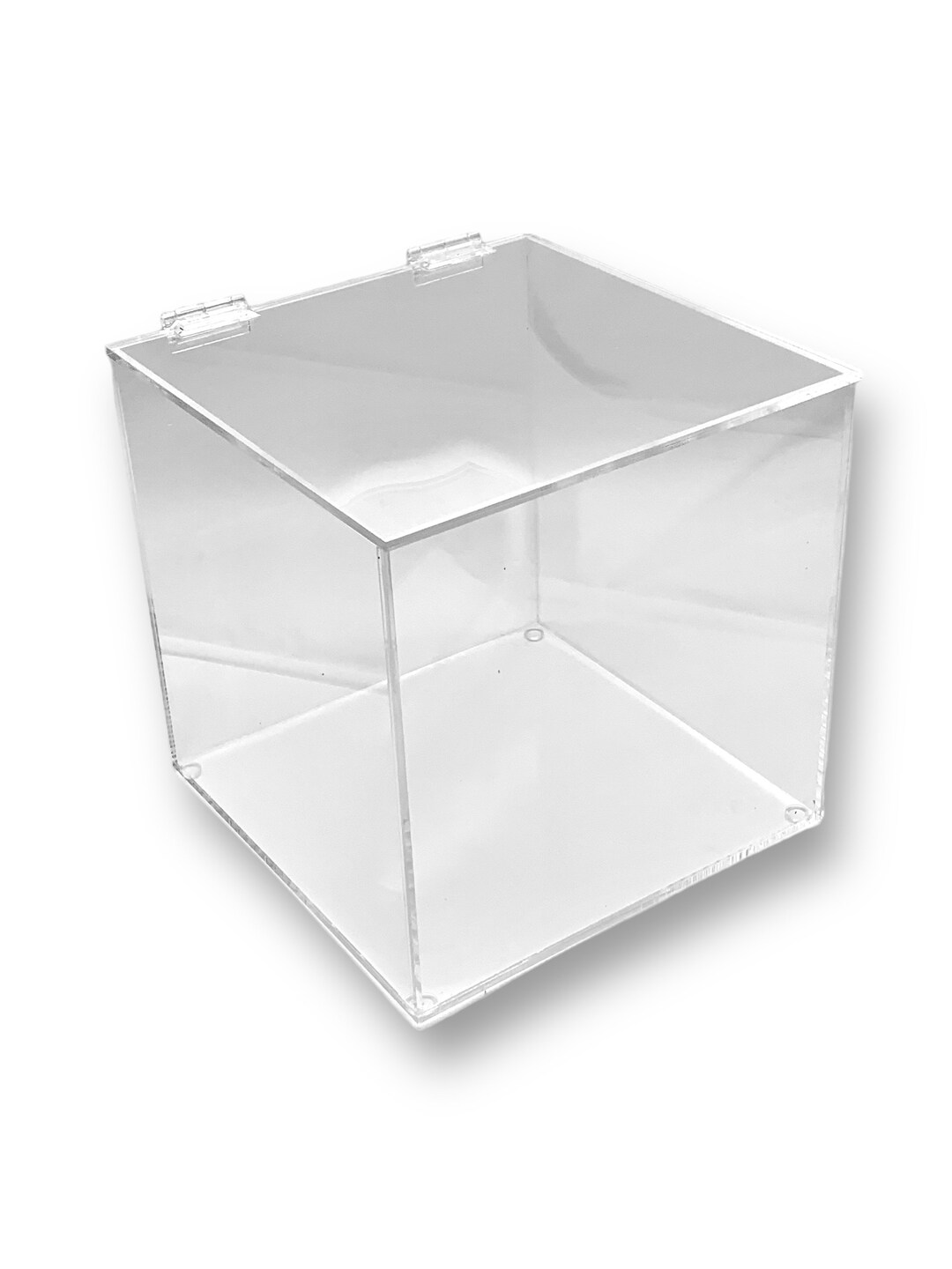Clear Acrylic 5-sided Box W/ Hinged Lid - Etsy
