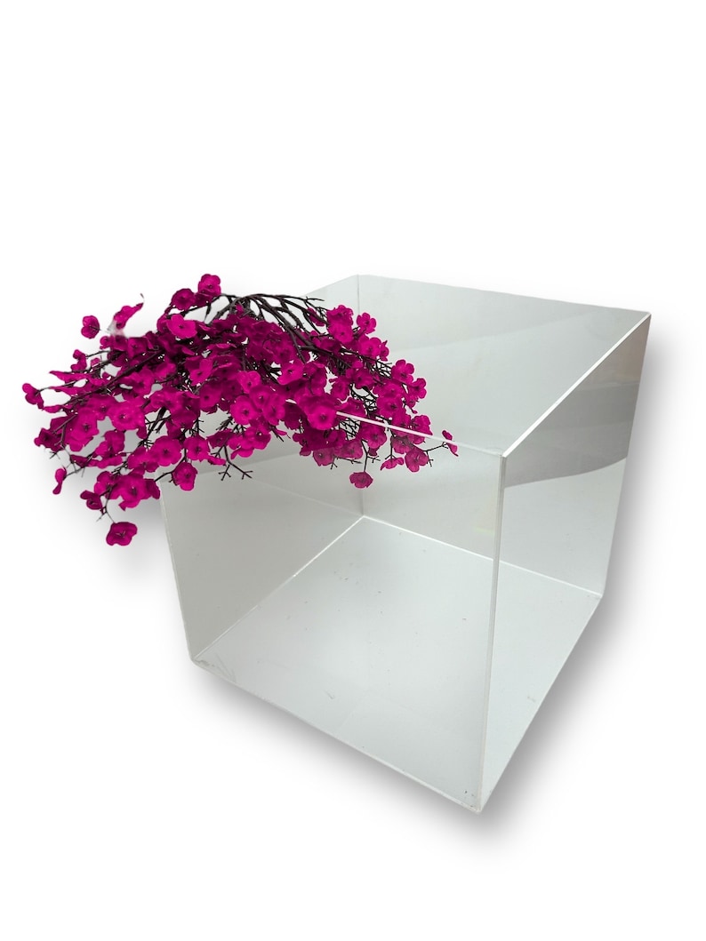 5-sided Clear Acrylic Display Case Box- 1/8” Thick Material - Custom ...