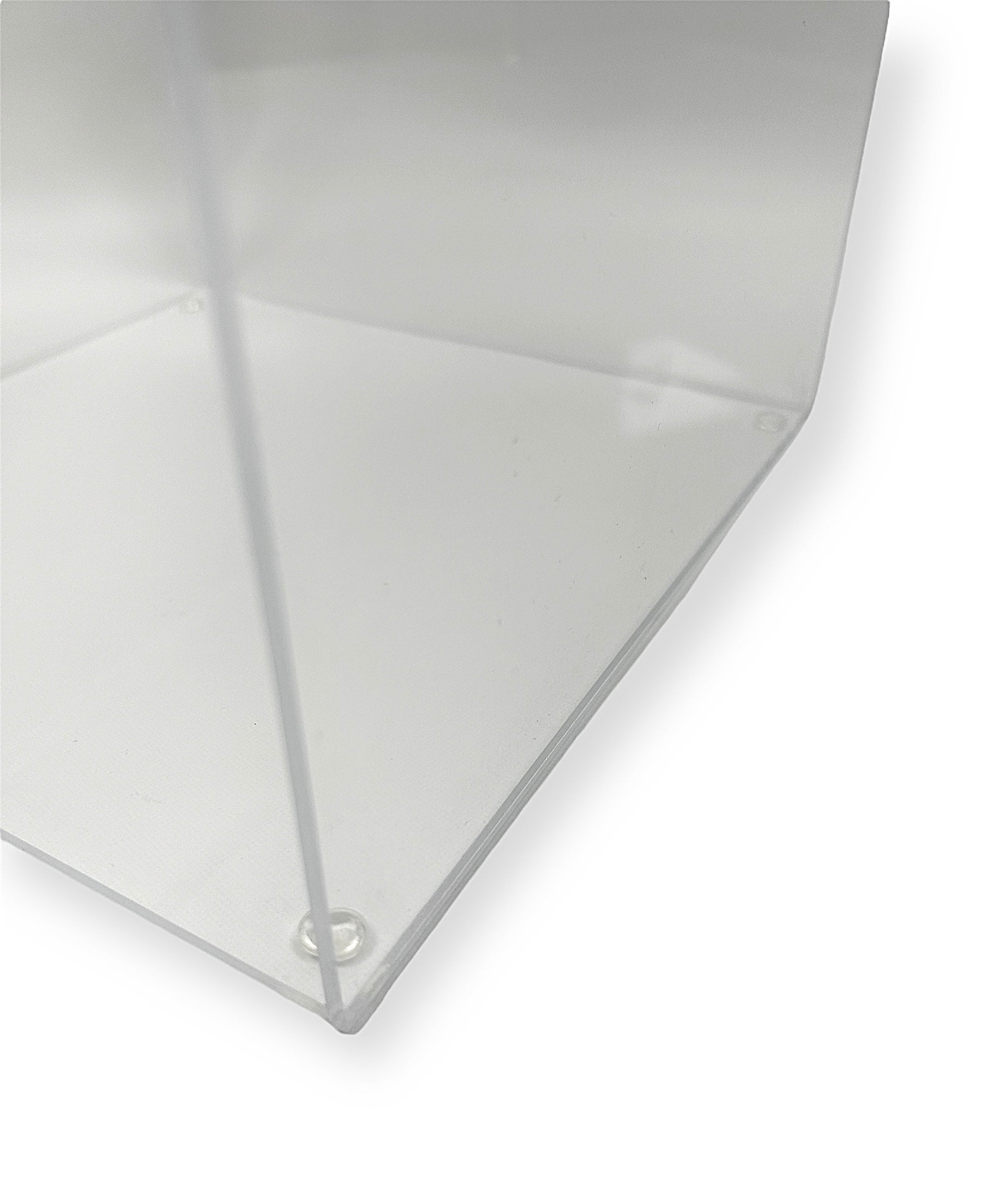Crystal Clear Acrylic Shelving Cabinet Display W/hinged Lockable Door ...