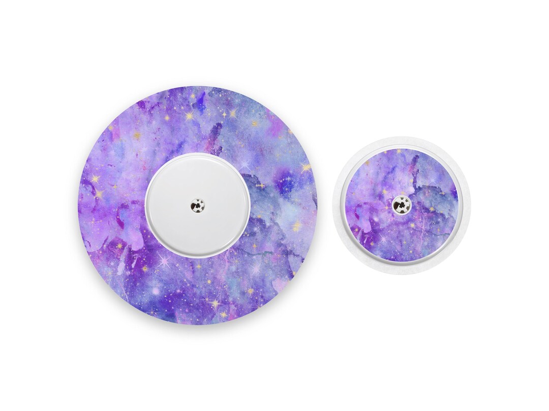 Purple Watercolour Freestyle Libre 2 Diabetes Patches, Medical Tape CGM ...