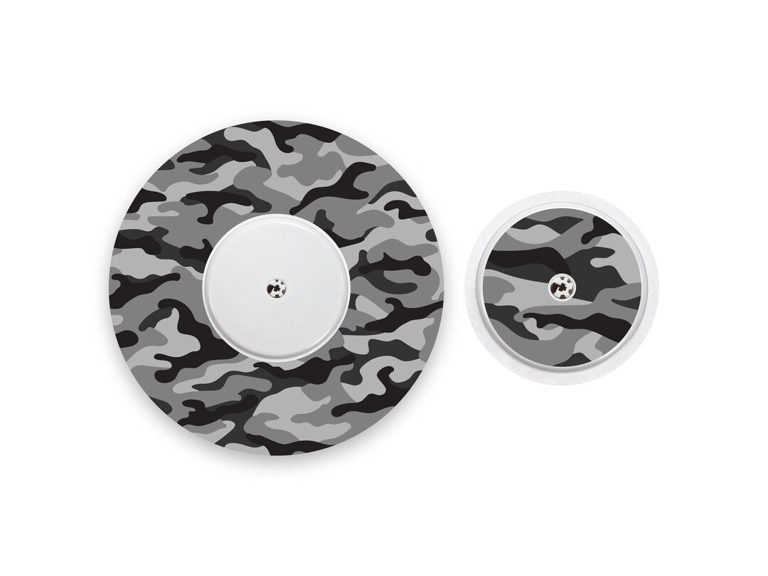 Black Camouflage Freestyle Libre 2 Diabetes Patches, Medical Tape CGM ...