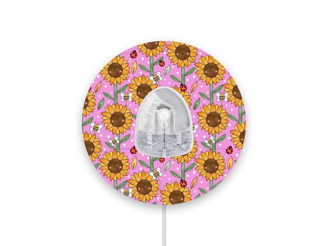Happy Sunflowers Infusion Set Diabetes Patches, Medical Tape Patch ...