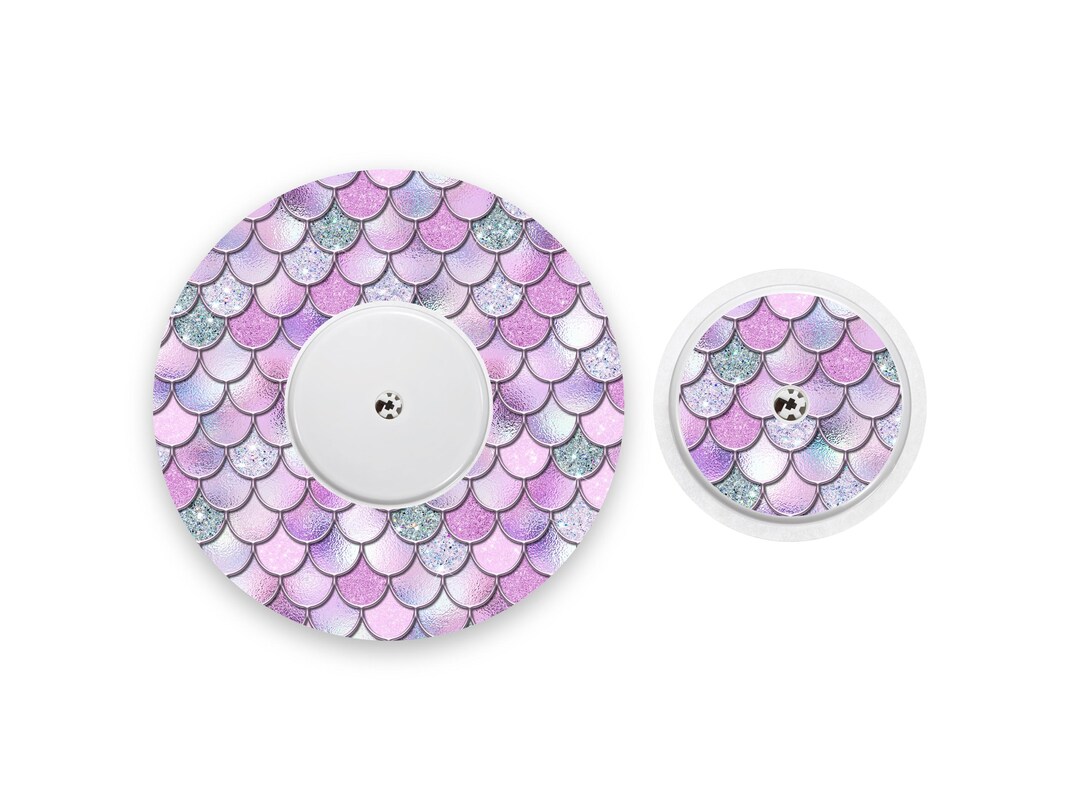 Lilac Mermaid Scales Freestyle Libre 2 Diabetes Patches, Medical Tape ...