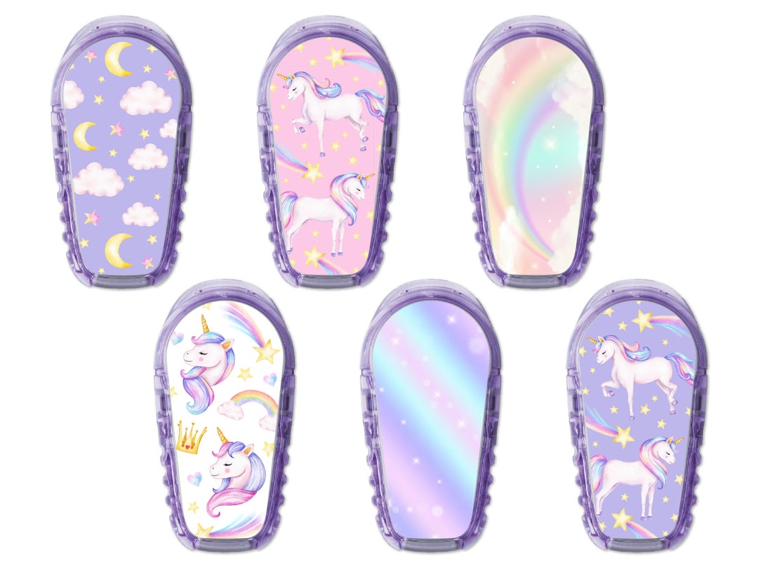 Set of 12 Unicorn Rainbow Dexcom G6 Diabetes Sensor Stickers, Girly ...