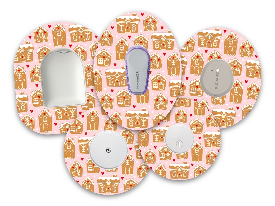 Gingerbread House Christmas Diabetes Patches for Freestyle Libre 1, 2 ...
