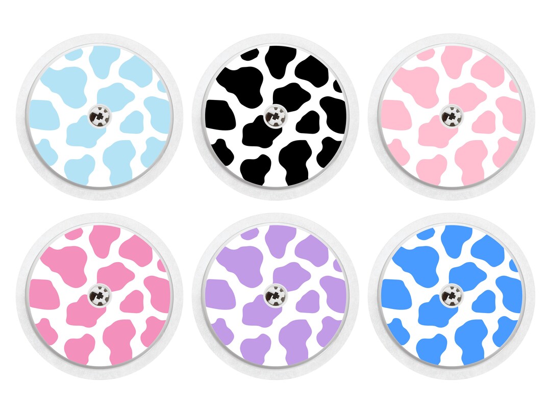 Set of 12 Cow Print Freestyle Libre 1 & 2 Diabetes Sensor Stickers ...