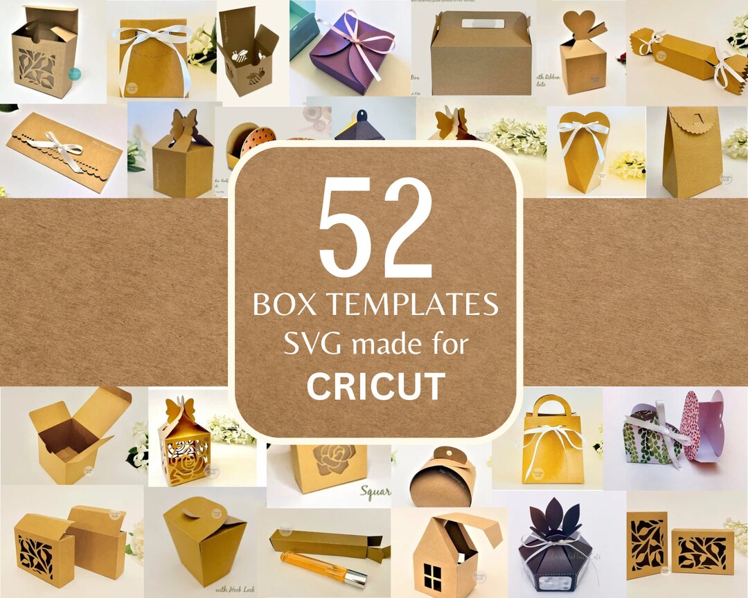52 SVG Bundle 3D Box Templates 3D Made Exclusively for - Etsy UK