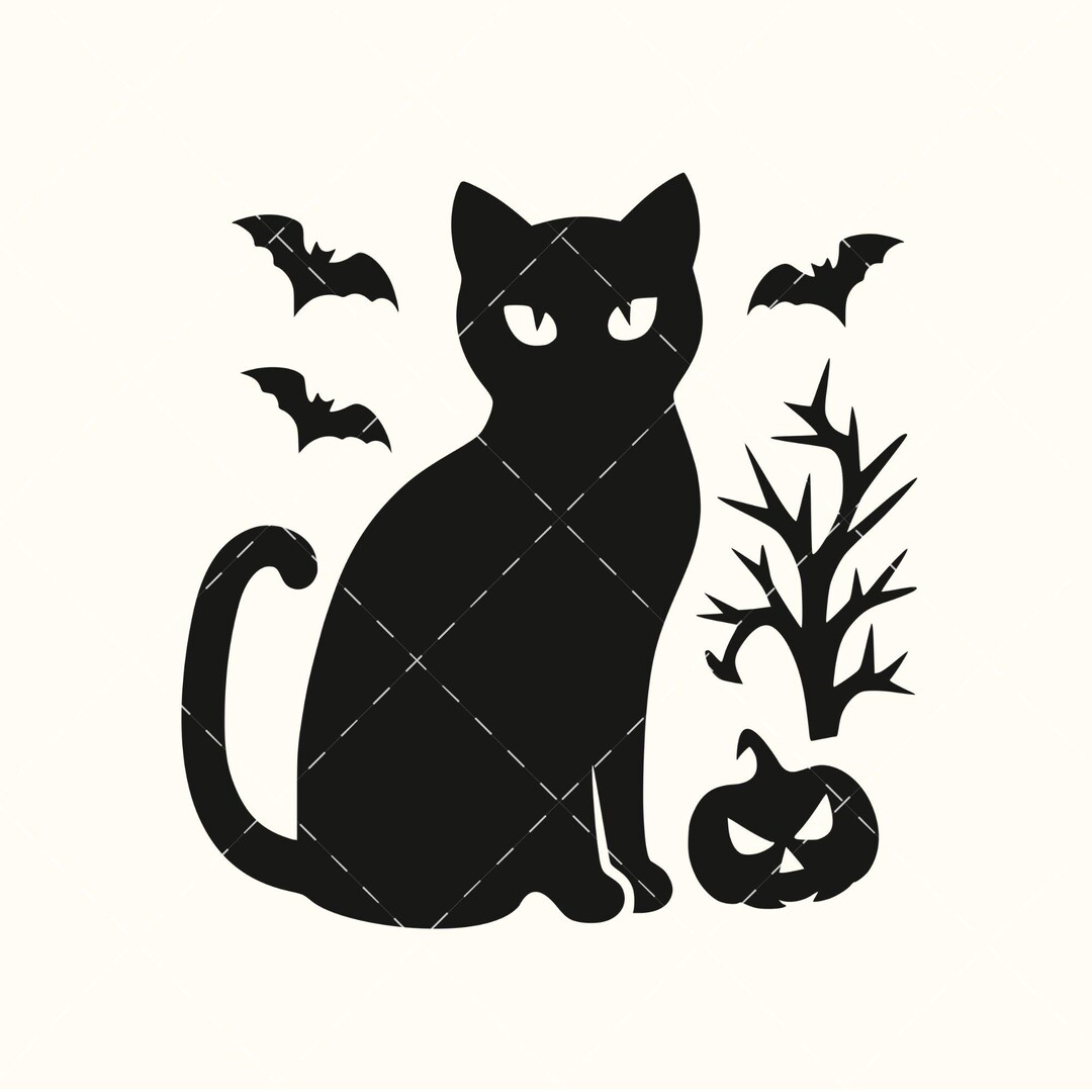 Scary Cat SVG, Halloween Svg, Adorable Cat Svg, Funny Halloween, Kitten ...