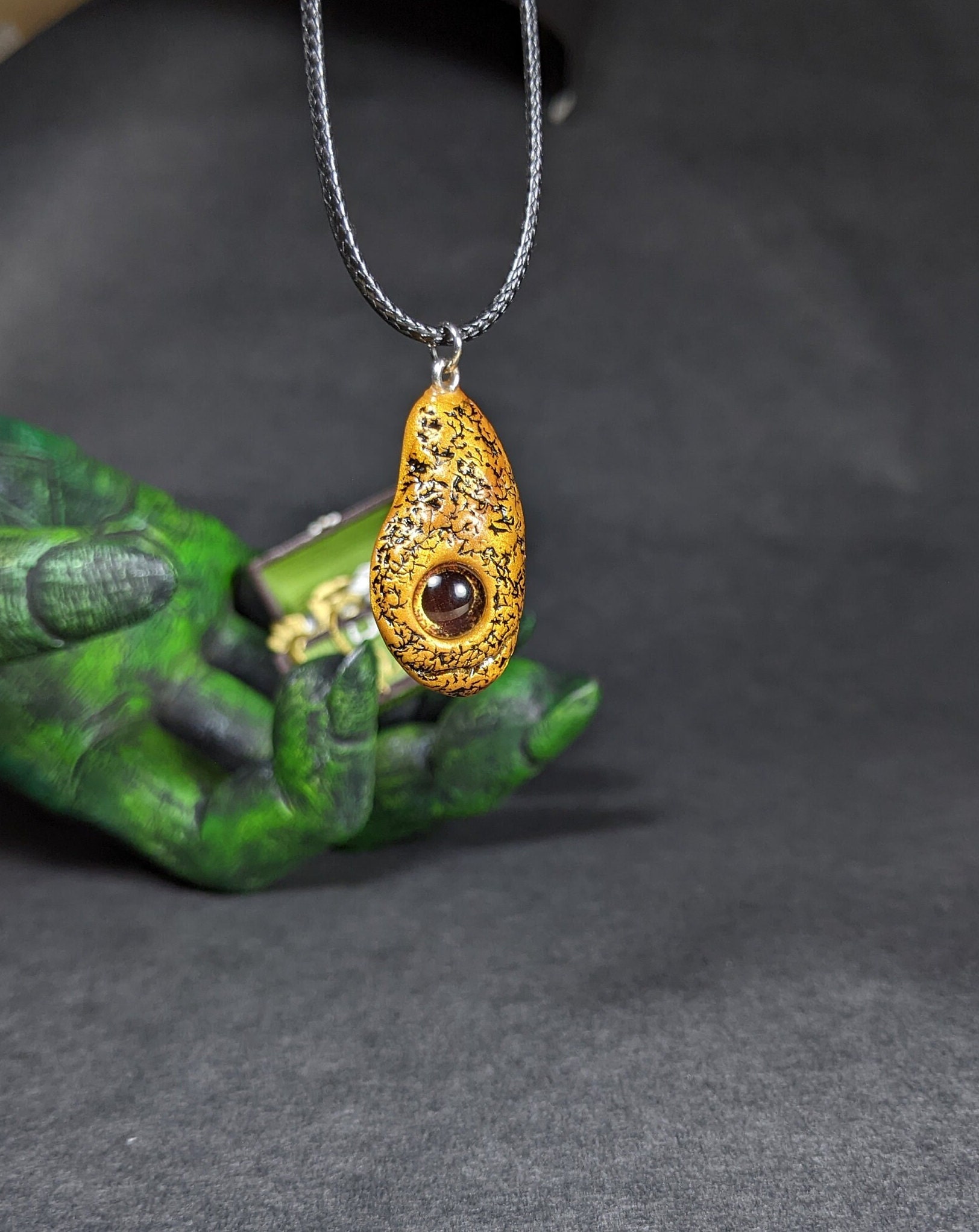 Unique Handmade Epic Alien Emotion Pendant, Funny Necklace, Eyes, Face ...