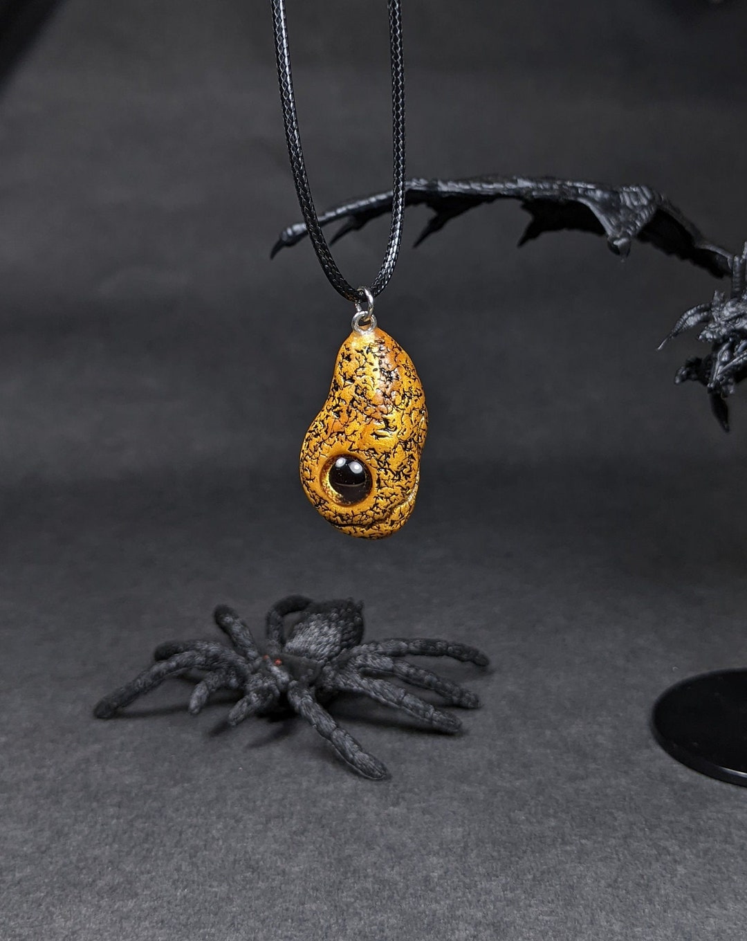 Unique Handmade Epic Alien Emotion Pendant, Funny Necklace, Eyes, Face ...